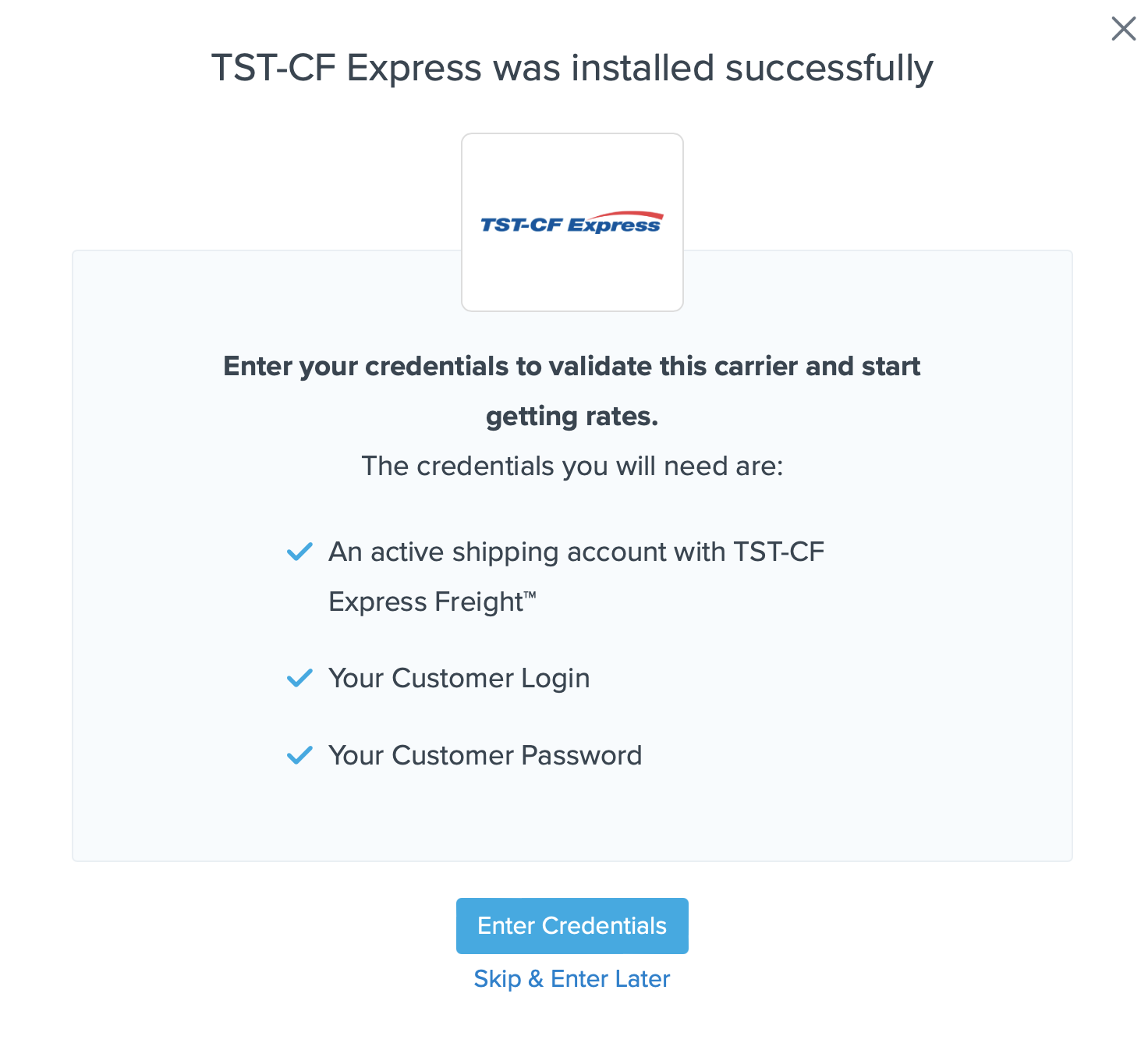 TST-CF Express LTL Freight